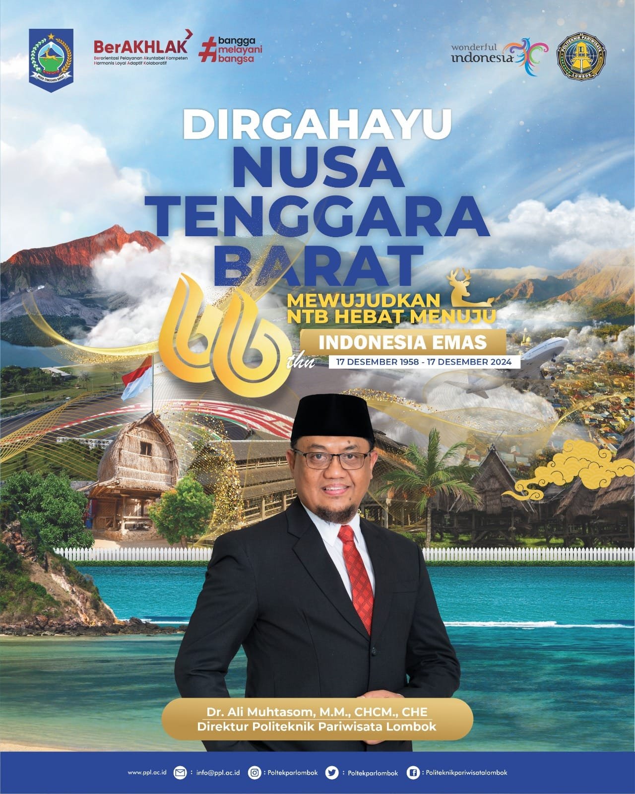 Prof. Bambang Hari Kusumo Resmi Dilantik Jadi Rektor Unram Periode 2022 ...